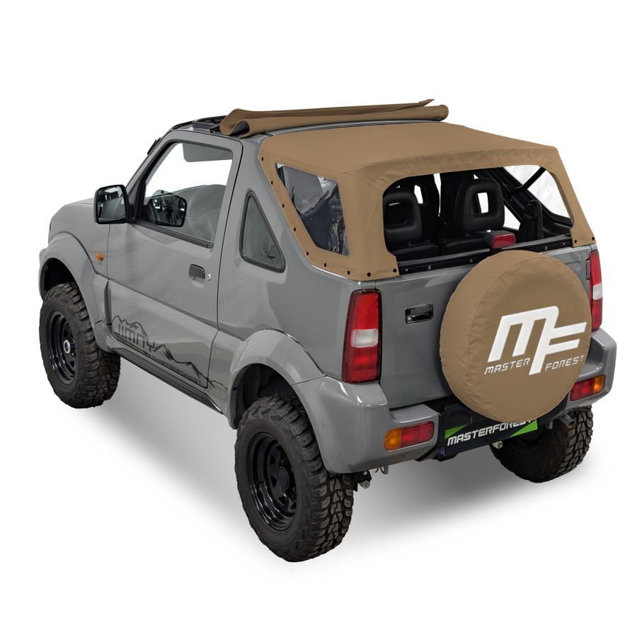 Cappotta marrone MF 4X4 Suzuki Jimny Diametro della ruota di scorta ...