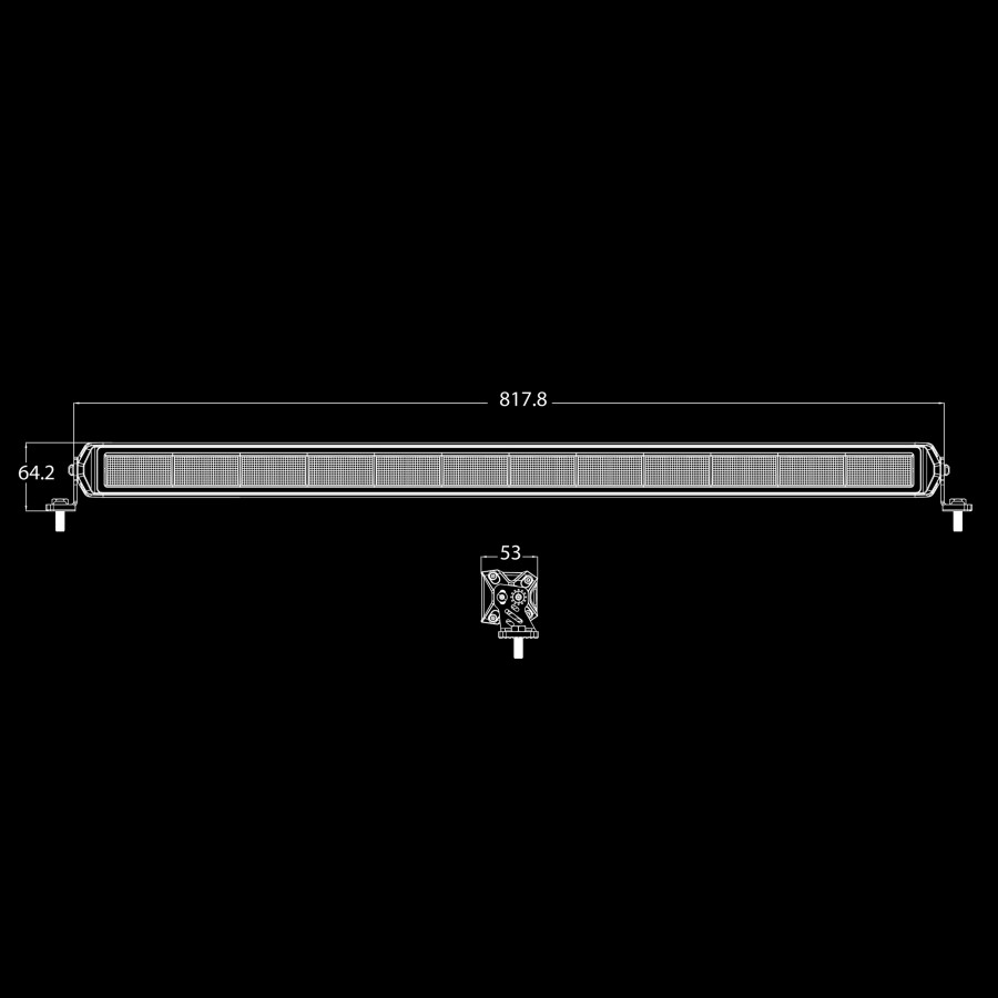 33' 12000 Lumen MF BAR / RAMP Combined LED Beam Connection No wiring ...